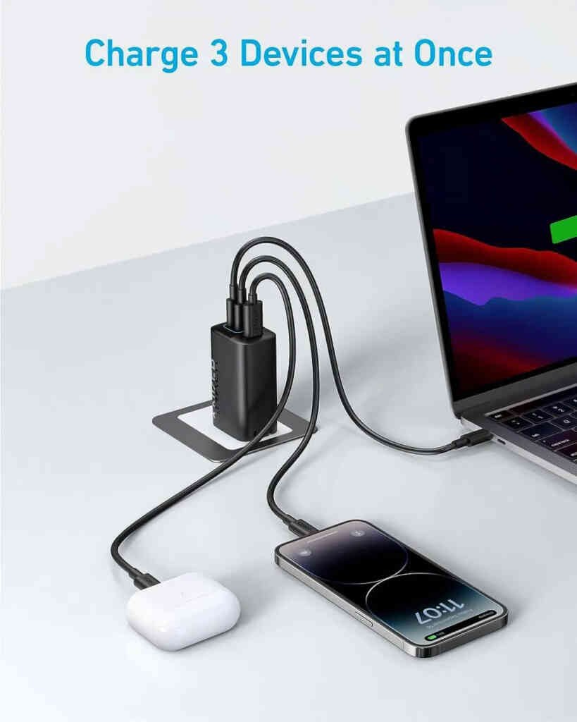 Anker 336 67W Charger Laptop / Phone / Pad 3 Port Adapter - Deximpo Shop