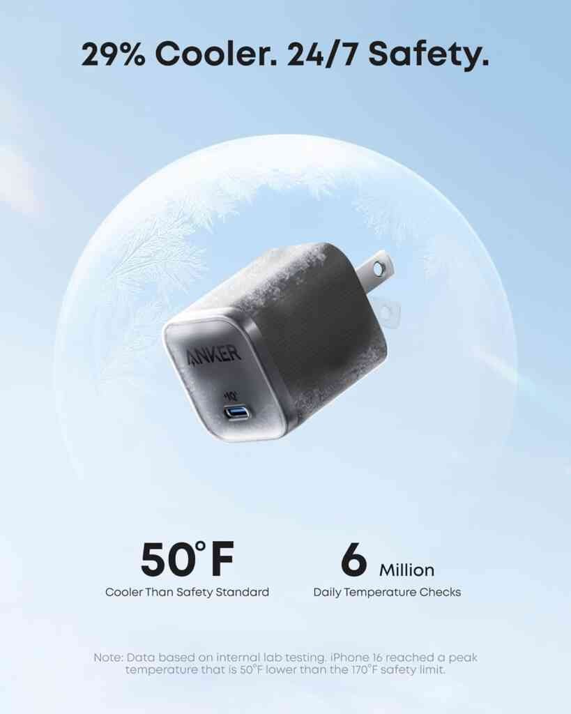 Anker Nano Charger 45W Allrounder Combo 3ft Braided Cable For (iPhone ...